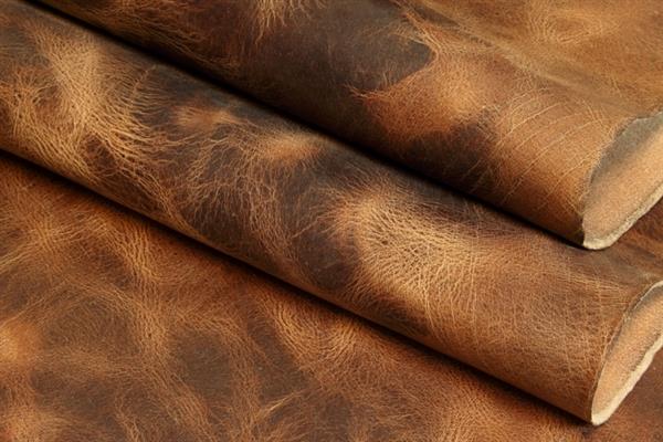 Finished leather : Black, Brown, etc., Abrasion-Resistant, Genuine ...