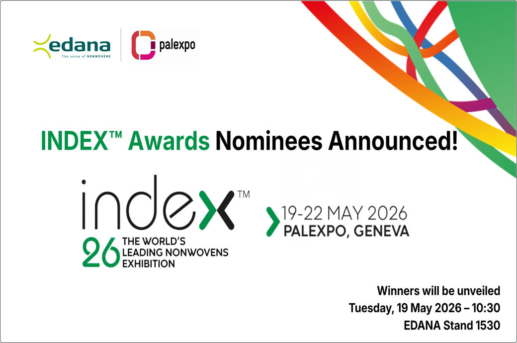 EDANA showcases next-gen materials at INDEX 26 Awards - Fibre2Fashion