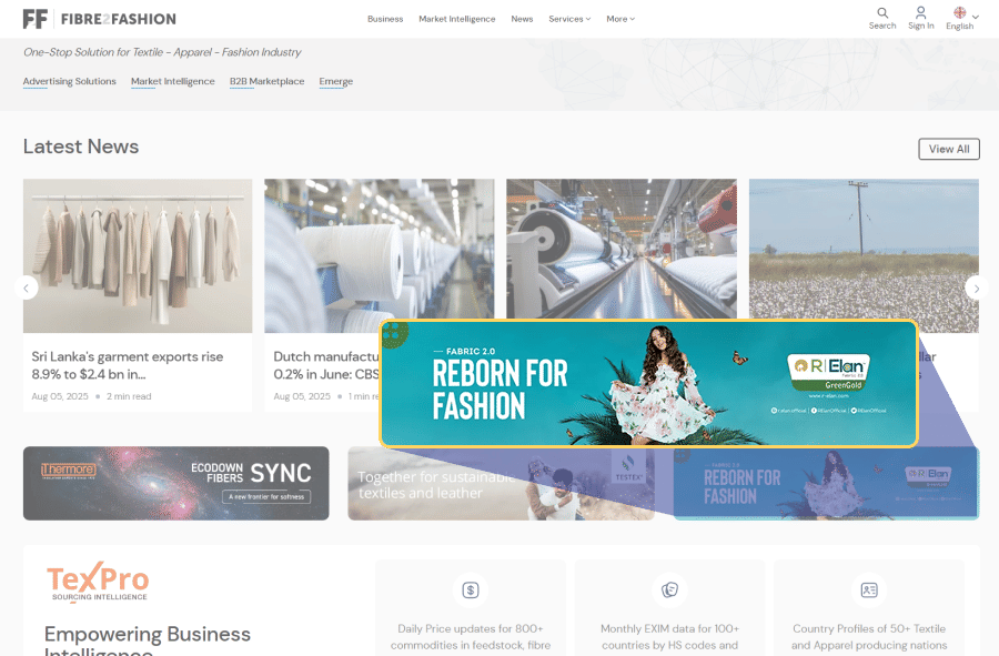 ITMA Asia + CITME 2025 | Fibre2Fashion Official Showcase