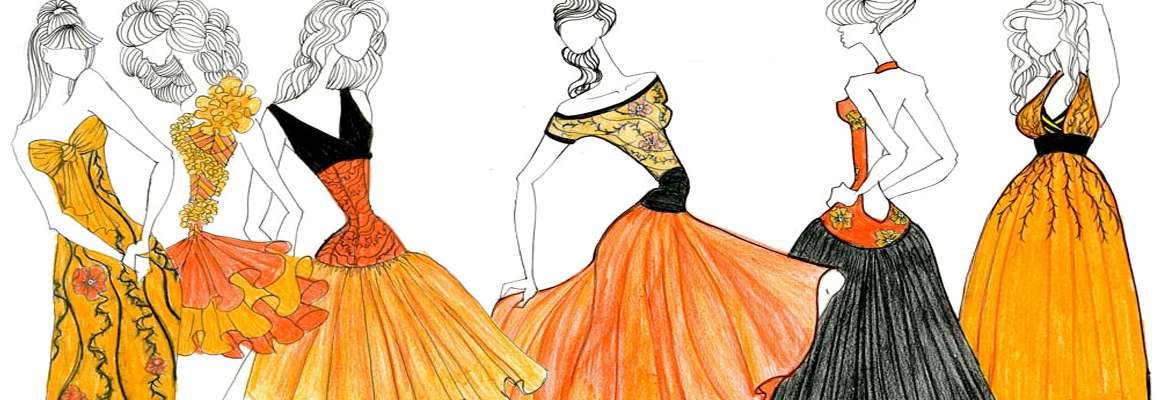 Rendering Fashion Figures- Change of Colors, Textures & Patterns ...