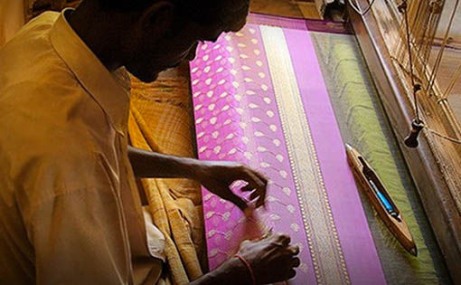 Hand Woven Chanderi, Indian Chanderi Cotton Fabric, Chanderi Cotton ...