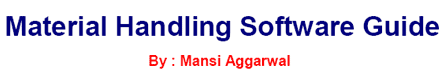 Material Handling Software Guide - Fibre2Fashion