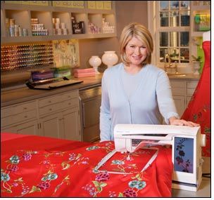 Martha Stewart Show features embroidery with Husqvarna Viking machine ...