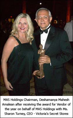 MAS Holdings bags Vendor of the Year by at Femmy Awards - Fibre2Fashion