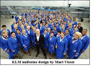 KLM introduces new ladies uniform - Fibre2Fashion